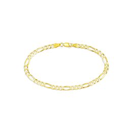 Bruno Banani Herren Armband "Schmuck Geschenk Silber 925 Armschmuck Armkette Figarokette", 19, Silber 925 (Sterlingsilber), gold, Silber 925