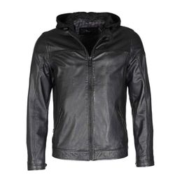 Maze Herren Lederjacke "42024130", schwarz, Gr. L, Obermaterial: 100% Lammleder; Futter: 100% Baumwolle; &Auml;rmelfutter: 100% Polyester; Kapuze: 65%