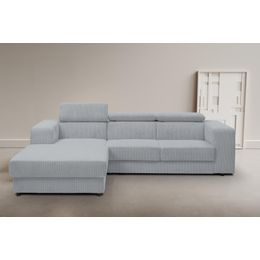 Ecksofa WERK2, B:270cm H:76cm T:192cm, grau, 90% Polyester, 10% Nylon, Wohnzimmer, Sofas, "Cherry, modernes Sofa mit Komfortfunktionen, Breite 270cm,