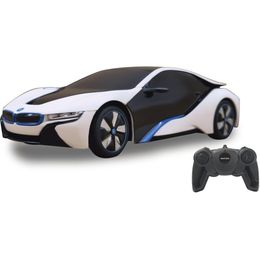 Jamara Kinder RC-Auto "BMW I8 1:24 weiß/gelb 2,4GHz UV Photochromic Serie", gelb, Kunststoff, B:9cm H:5cm, Fernlenkfahrzeuge