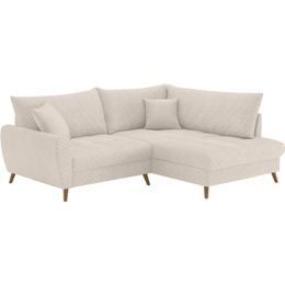Ecksofa MR. COUCH, B:230cm H:71cm T:190cm, beige, Stripes (92% Polyester / 8% Nylon), Wohnzimmer, Sofas, "Blackburn II L-Form", Wahlweise mit