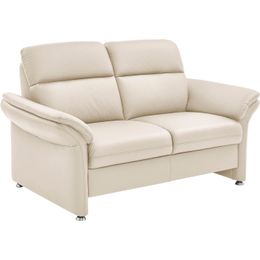 2-Sitzer DIE PLANBAR, B:170cm H:96cm T:92cm, beige, Sofas, "PN-EM16031, ohne Kopfstützen", Echtleder mit Federkern