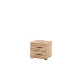 Nachtkommode Inosign, B:48cm H:44cm T:40cm, braun, Spanplatte, Sideboards, "Ascalon Nachttisch, Nachtschrank, 48x40x44cm, 2 Schubladen", in weiß oder