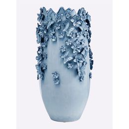Bodenvase KARE DESIGN, B:25cm H:50cm T:25cm, blau, Vasen