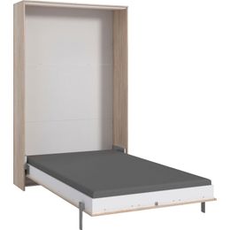 Schrankbett wimex, H:213cm, braun, Kinderzimmer, Schrankbetten, "Juist Schrankklappbett Gästebett", vertikal klappbar, 3 Liegeflächen, mit