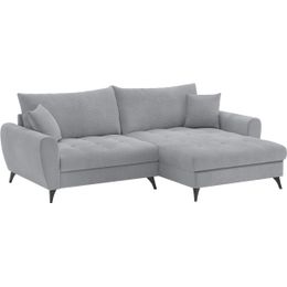 Ecksofa MR. COUCH, B:246cm H:71cm T:170cm, grau, Memphis (Grundgewebe - 100% Polyester; Nutzschicht- 90% Polyester / 10% Polyamide), Wohnzimmer,