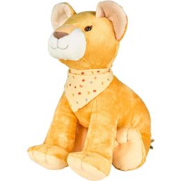 Sterntaler Kinder Kuscheltier "Löwe Leo XXL", gelb, Baumwolle, Polyester, H:50cm L:45cm, Plüschfiguren