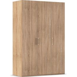 Dreht&uuml;renschrank Rauch, B:151cm H:223cm T:60cm, braun, Holzwerkstoff, Schr&auml;nke, "Kleiderschrank Schrank Garderobe Schlafzimmerschrank EVELYN", in