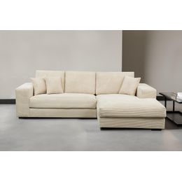 Ecksofa WERK2, B:286cm H:84cm T:184cm, beige, 90% Polyester, 10% Nylon, Wohnzimmer, Sofas, "Eden modern und zeitlos, geschmackvolles Sofa, Breite