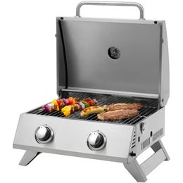 Gasgrill Tepro, B:54cm H:36cm T:45,5cm, silber, Garten, Grills, "Chicago", BxTxH: 54x45,5x36 cm