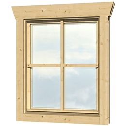 Skan Holz Fenster SKANHOLZ, B:57,5cm H:70,5cm, beige, Glas, Massivholz, Fenster, "Einzelfenster", Anschlag rechts