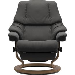 Relaxsessel stressless, B:88cm H:98cm T:77cm, grau, Leder BATICK: BATICK ist ein leicht korrigiertes, durchgef&auml;rbtes und genarbtes M&ouml;belleder, bei