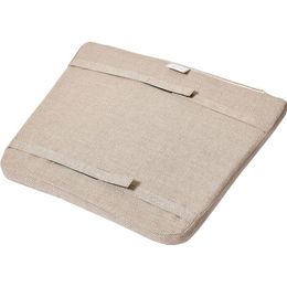 Sitzauflage Essentials, B:46cm H:3cm T:38,5cm, beige, Baumwolle, Stoff, Polsterauflagen, Stoffkissen für Mase Barhocker