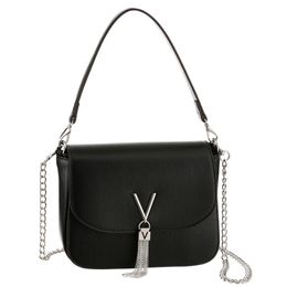 Valentino Handbags VALENTINO BAGS Damen Schultertasche "SHOULDER BAG", schwarz, Lederimitat, Taschen, mit Ketten Details Handtasche Damen Tasche Damen Schultertasche