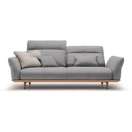 3-Sitzer, B:208cm H:103cm T:100cm, grau, CREATION BY ROLF BENZ, Chenille COCO (72% Polyester 15% Baumwolle 13% Polyacryl), Sofas, "CR.460", Sockel in