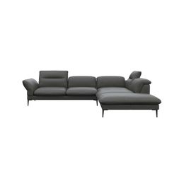 Ecksofa FLEXLUX, B:287cm H:88cm T:239cm, grau, Wohnzimmer, Sofas, "Salino, Funktionssofa mit Ottomane, Relaxsofa, Ecksofa", Sofa mit Arm- und
