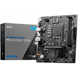 MSI Mainboard "PRO H610M-E DDR4", B:20cm H:6,5cm T:23,6cm, schwarz, Mainboards