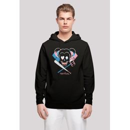 F4NT4STIC Herren Kapuzenpullover "Suicide Squad Harley Quinn Skull Emblem", schwarz, Gr. XL, Obermaterial: 50% Baumwolle, 50% Polyester, Pullover,