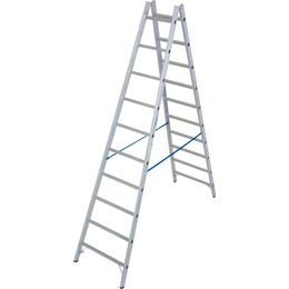 Krause Stehleiter "STABILO", 2x10 Sprossen, silber, Leitern