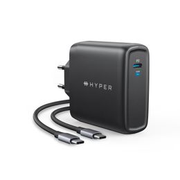 Targus Schnelllade-Gerät "HyperJuice 100 W Single Port Gan Wall-Charger", B:10,5cm H:5cm T:15cm, schwarz, Ladegeräte