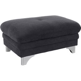 Hocker COTTA, B:98cm H:44cm T:67cm, schwarz, Struktur (100% Polyester );Chenille (90% Polyester; 10% Polyamid ), Garten, Hocker, "Enterprise"