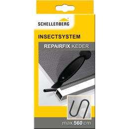 Schellenberg Reparatur-Set "Fliegengitter Reparatur-Keder für Fenster und Türen", schwarz, Reparatur-Sets, Kedergummi inkl. Kederwerkzeug, 5,6 m