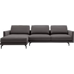 Ecksofa, B:300cm H:91cm T:172cm, grau, CREATION BY ROLF BENZ, Wohnzimmer, Sofas, "CR.414, Designecksofa, Polsterecke, L-Form", wahlweise aus feinstem