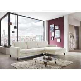 Ecksofa DIE PLANBAR, B:302cm H:87cm T:178cm, beige, 100% Polyester, Wohnzimmer, Sofas, "MP-IN20110 L-Form mit Federkern-Polsterung", optional mit