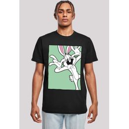 F4NT4STIC Damen T-Shirt "Looney Tunes Bugs Bunny Funny Face", schwarz, Gr. L, Obermaterial: 100% Baumwolle, Shirts, Print