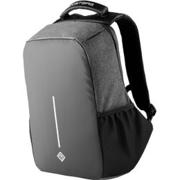BOOSTBOXX Laptoprucksack "Boostbag Anti Theft", B/H/T: 30cm x 52cm x 15cm, grau, Rucksäcke