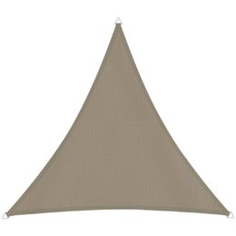 Sonnensegel Windhager, B:500cm T:500cm, grau, Polyester, Sonnensegel, "Cannes Dreieck", 5x5x5m, taupe