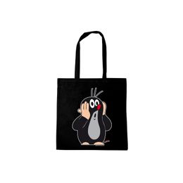 logoshirt Damen Henkeltasche "Der kleine Maulwurf - Oh", schwarz, Baumwolle, bedruckt, Taschen, mit coolem Motiv