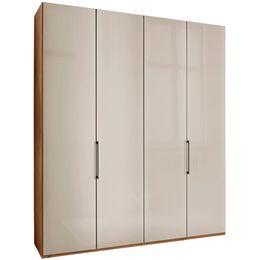 Drehtürenschrank Wiemann, B:197,3cm H:236cm T:58cm, braun, Floatglas, Holzwerkstoff, Schränke, "Monaco, Made in Germany, edle Glasfront, in