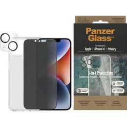 PanzerGlass Displayschutzglas "Set: Privacy Glass+Case - iPhone 14 6,1", B:12cm H:6cm T:25mm, transparent, Displayfolien