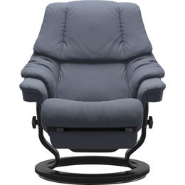 Relaxsessel stressless, B:88cm H:98cm T:77cm, blau, Leder BATICK: BATICK ist ein leicht korrigiertes, durchgefärbtes und genarbtes Möbelleder, bei