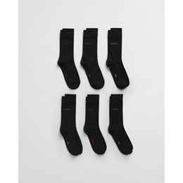 Gant Damen Socken, Gr. 40, schwarz, Baumwollmischung, Socken