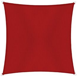 Sonnensegel Windhager, B:500cm T:500cm, rot, Polyester, Sonnensegel, "Capri Quadrat", 5x5m, rot