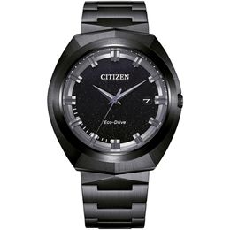 Citizen Herren Solaruhr, schwarz, Armbanduhren, Armbanduhr, Herrenuhr, Datum, Saphirglas, Edelstahlarmband