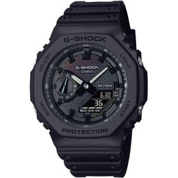 Casio G-SHOCK Herren Chronograph, schwarz, Armbanduhren, Quarzuhr,Armbanduhr,Herrenuhr, digital,bis 20bar wasserd. Resinarmband