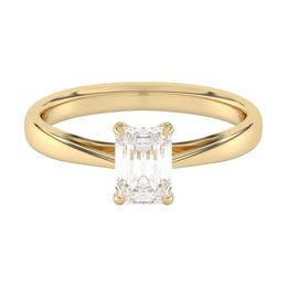 DIAM ADDICT Damen Fingerring "585 Gold mit im Labor gezüchteten synthetischen Diamanten 1,0ct.", 054 (17,2), 1 SI = kleine Einschlüsse, Gold, gelb,