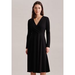 Seidensticker Damen Sommerkleid "Schwarze Rose", schwarz, Gr. 38, unifarben, 67% Viskose, 28% Polyester, 5% Elasthan, Kleider, V-Neck Uni