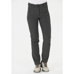 WHISTLER Damen Softshellhose "Gerd", grau, Gr. 50, unifarben, 92% Polyester, 8% Elasthan, Hosen, aus atmungsaktivem und robustem Stretch