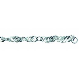 Adelia&acute;s ADELIA ́S Damen Fu&szlig;kette "Damen Silberschmuck 925 Silber Singapur Fu&szlig;kettchen 25 cm", Silber 925 (Sterlingsilber), silber, Silber 925