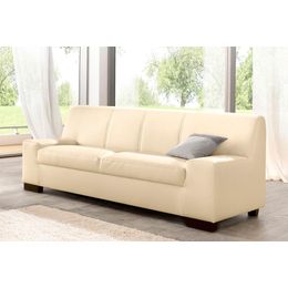 3-Sitzer DOMO collection, B:212cm H:74cm T:85cm, beige, Sofas, "Norma zeitlos, kubisch und elegant, komfortabel, flache Armlehnen"