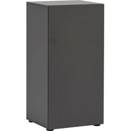 Container Schildmeyer, B:45,4cm H:92,6cm T:40,7cm, grau, FSC-zertifizierter Holzwerkstoff, Schränke, "Locked Spind Schrank mit 1 abschließbaren Tür",