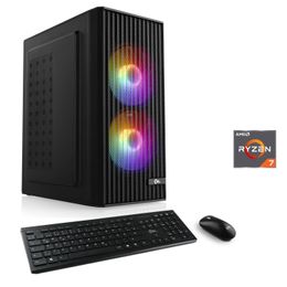 CSL PC "Spectrum V28121", Microsoft Windows 11 Home (64 Bit), 16 GB RAM 1.000 GB SSD, schwarz, B&uuml;ro, Desktop-PCs