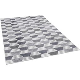 Teppich Gino Falcone, B:80cm H:7mm L:150cm, grau, Polyester, Wohnzimmer, Teppiche, "SERENA 77", gedruckte Felloptik, ideal im Wohnzimmer &