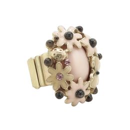 Damen Fingerring "Fr&uuml;hlingsgef&uuml;hl", Messing, rosa, Collezione Alessandro, Messing, Fingerringe