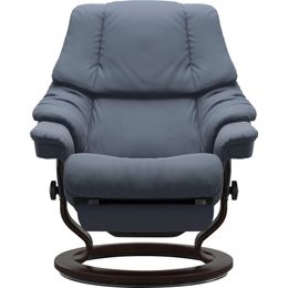 Relaxsessel stressless, B:88cm H:98cm T:77cm, blau, Leder BATICK: BATICK ist ein leicht korrigiertes, durchgefärbtes und genarbtes Möbelleder, bei