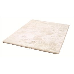 Fellteppich Dekowe, B:120cm H:33mm L:160cm, beige, Kunstfaser, Teppiche, "Roger Deluxe", Kunstfell, Kaninchenfell-Haptik, besonders weicher Hochflor